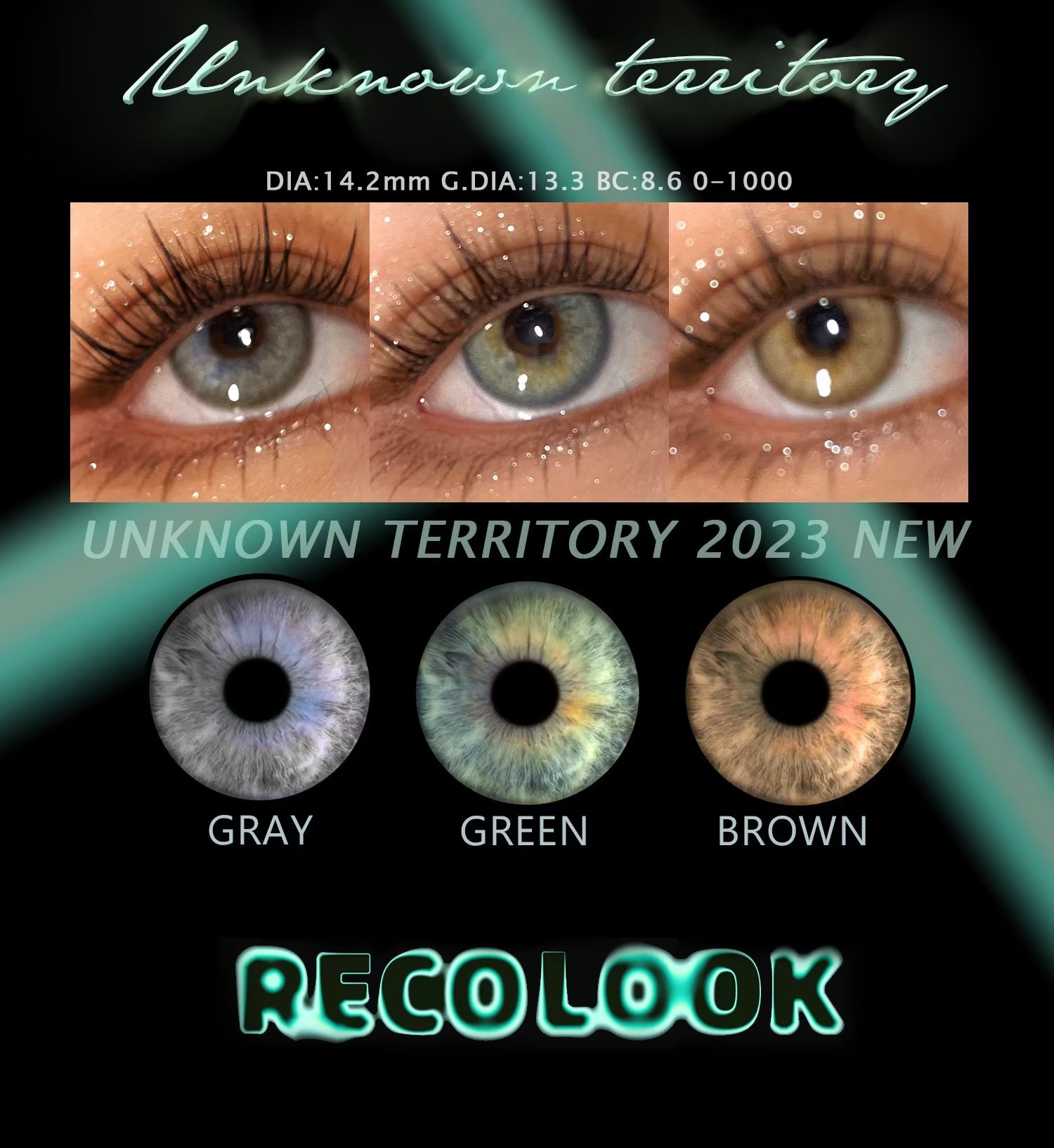 【上新】Recolook美瞳 未知领域系列 混血虹膜款上新 – VVCON美瞳网